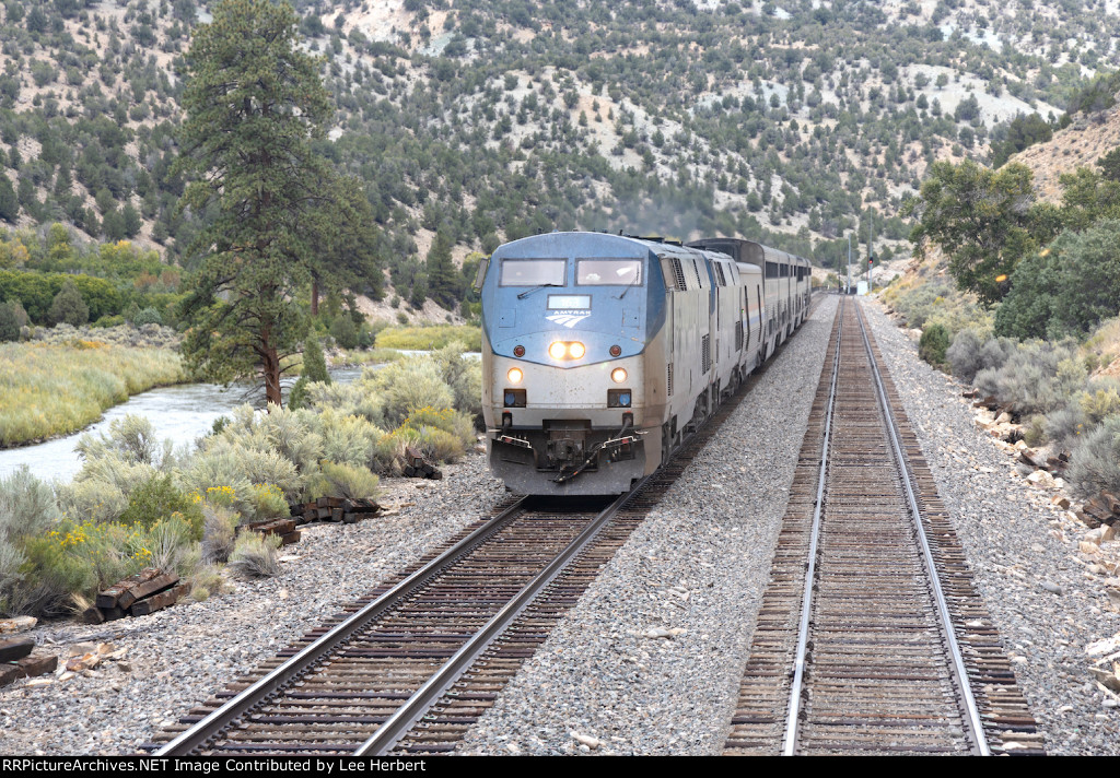 Cab view of westbound California Zephyr